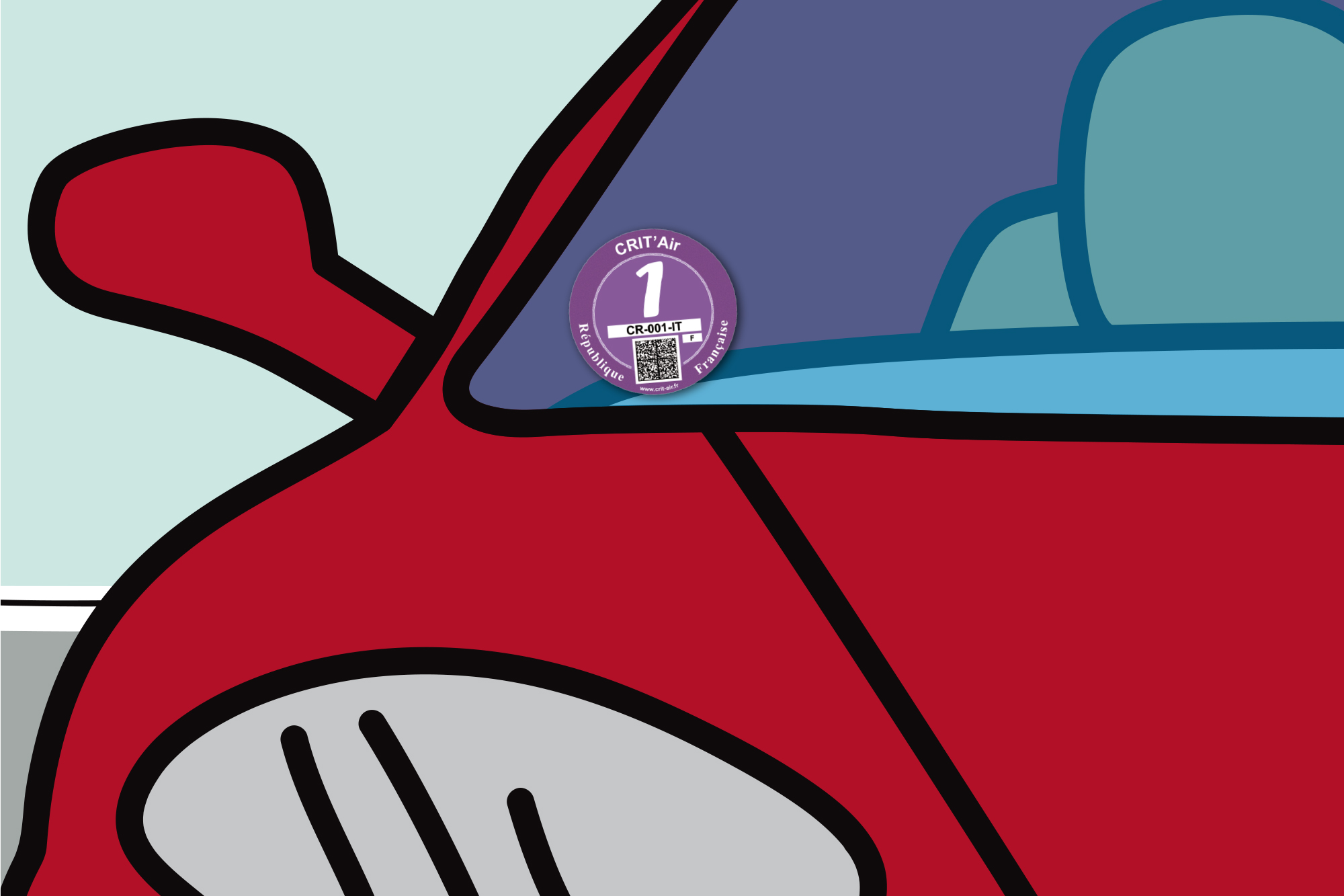 Vignette Crit'air : mode d'emploi pour la coller | Mobilité Club France